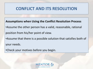 Conflict resolution | PDF