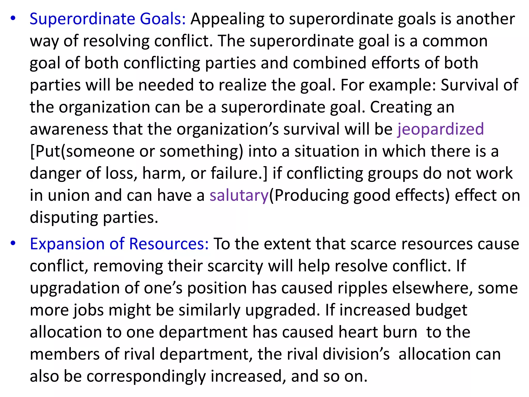 Conflict resolution | PPTX