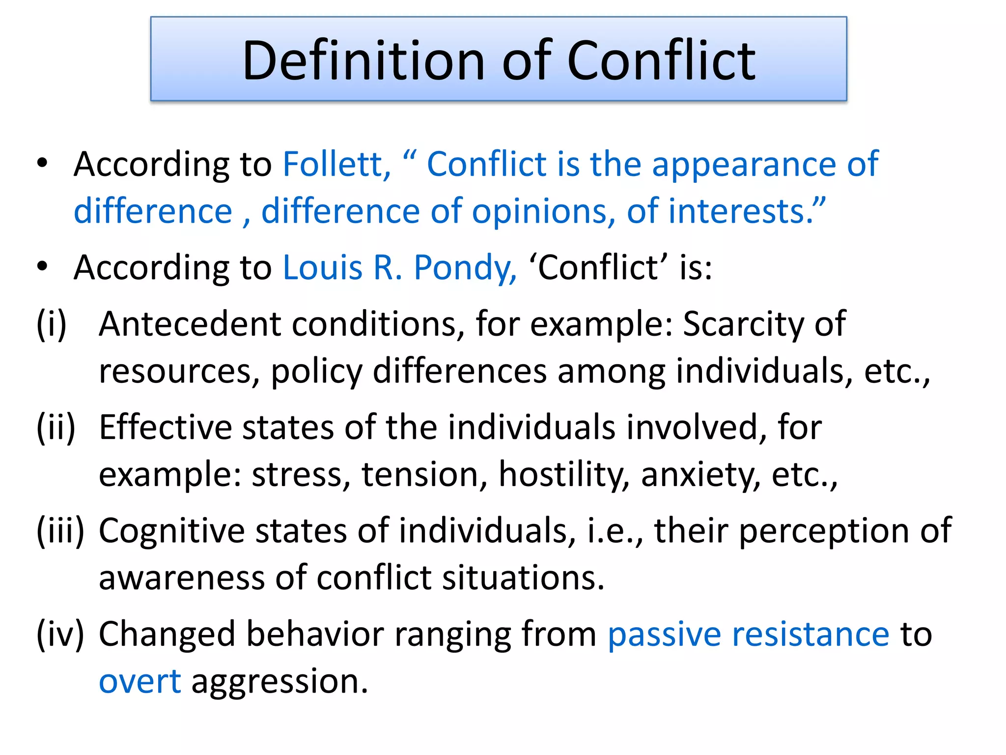 Conflict resolution | PPTX