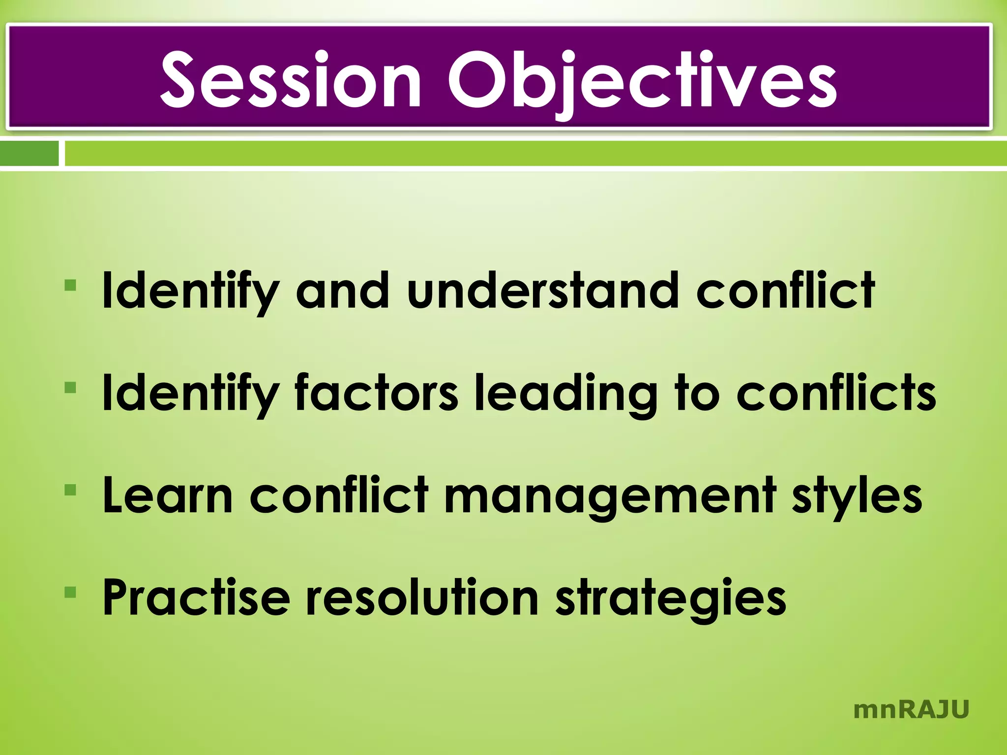Conflict Resolution Skills | PPT