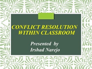 Conflict resolution. | PPT