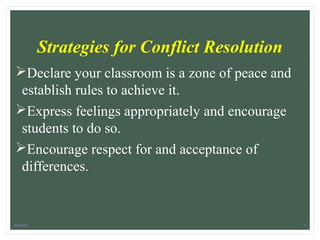 Conflict resolution. | PPT