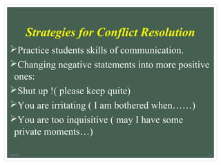 Conflict resolution. | PPT