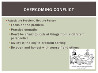 Conflict Resolution, Managing Conflict in the Workplace | PPTX