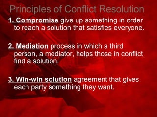 Conflict resolution. | PPT