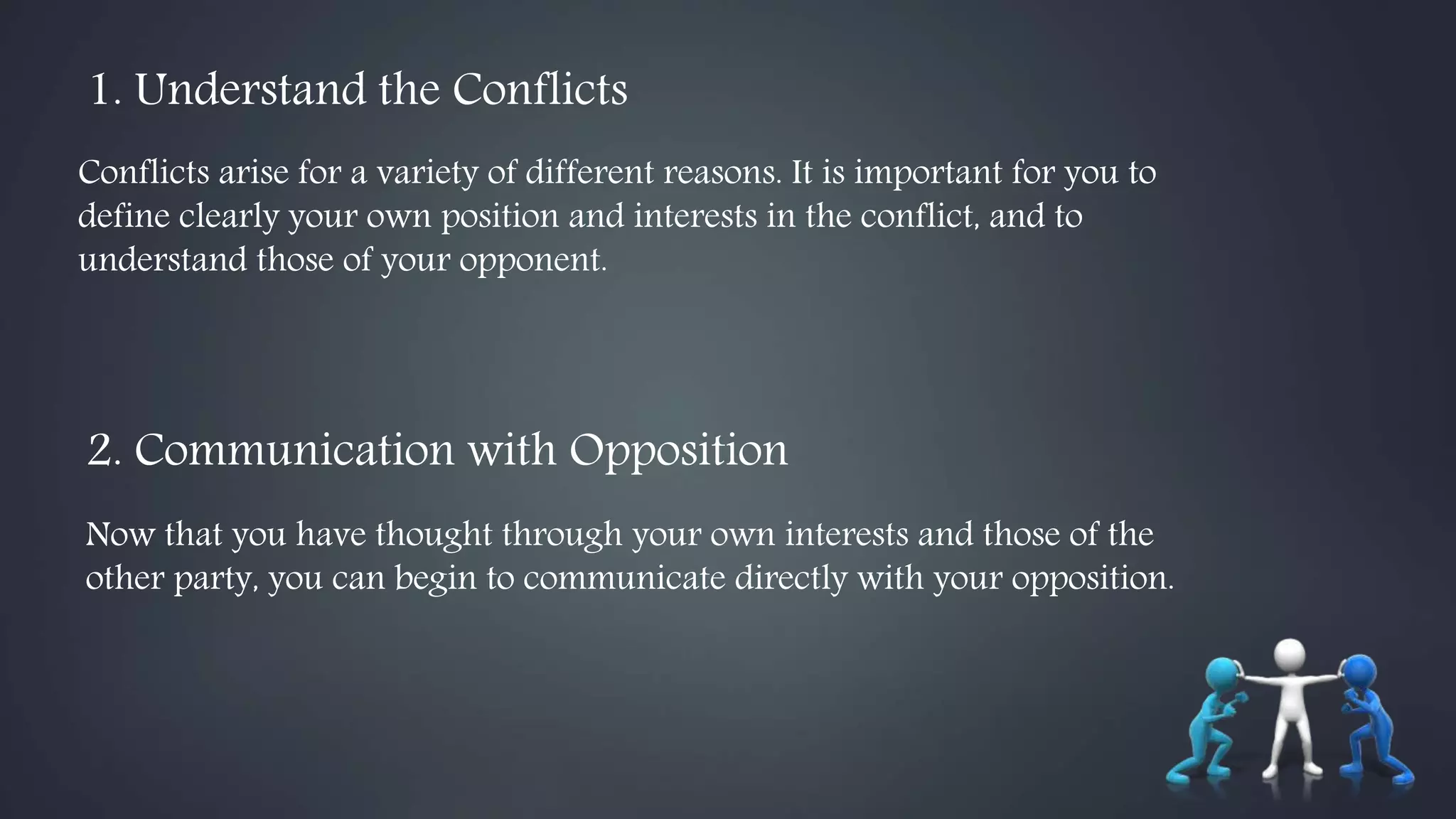 Conflict resolution | PPTX | War and Conflicts