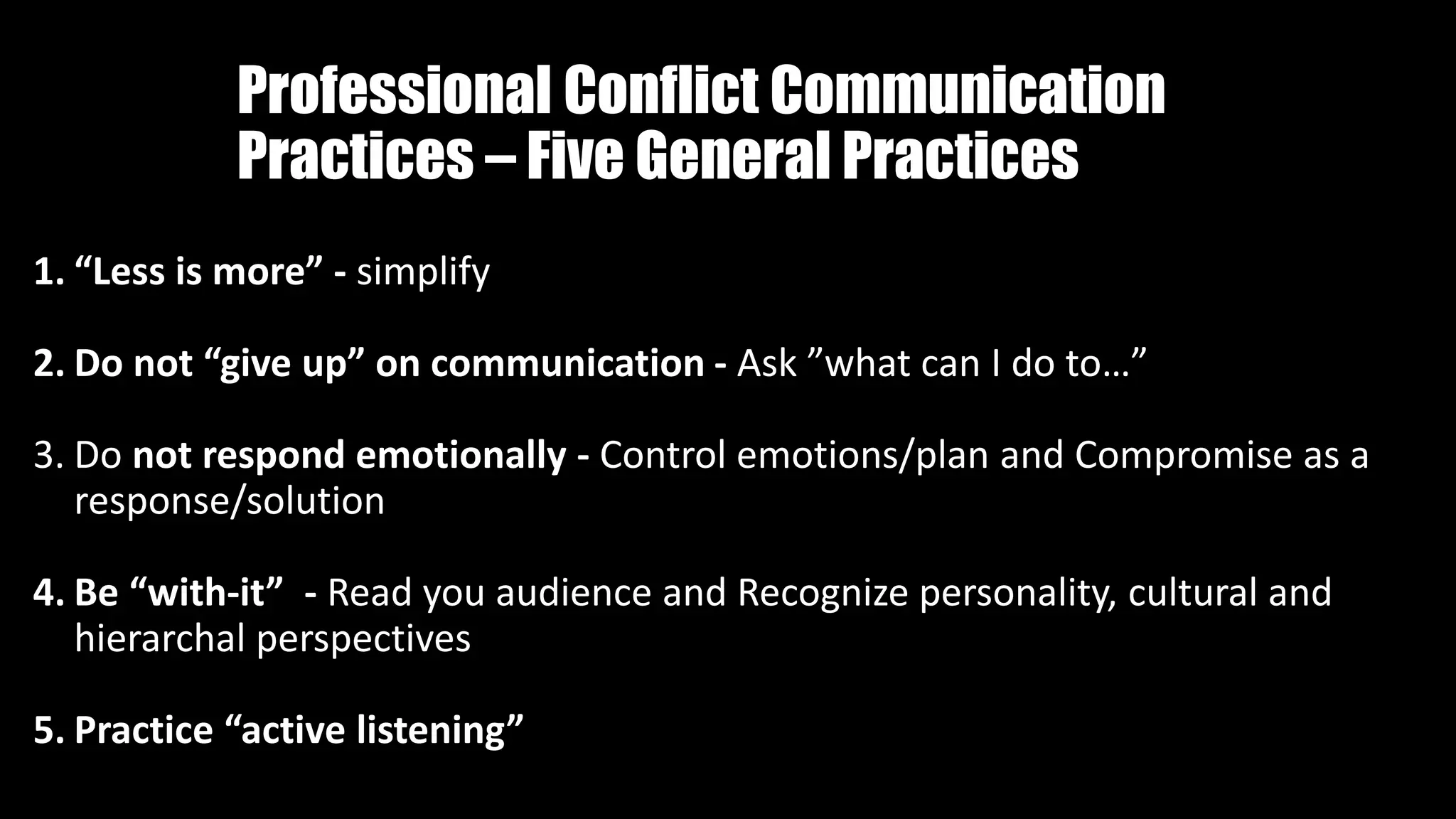 Conflict Resolution | PPT