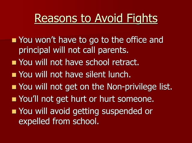 Conflict Resolution avoiding a fight.ppt | Parenting | Family and ...