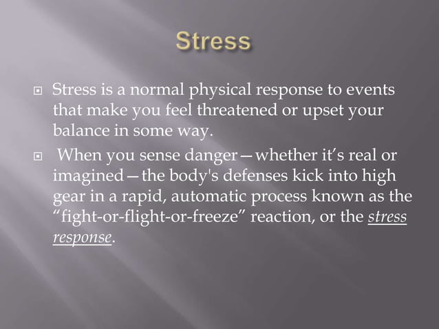 Conflict resolution stress | PPT