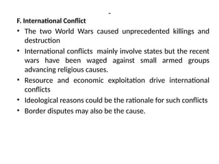 Conflict Resolution and Peacebuilding-note | PPTX