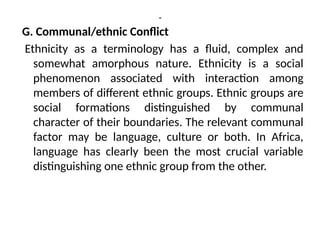 Conflict Resolution and Peacebuilding-note | PPTX