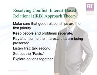 Conflict Resolution At The Workplace By Ravinder Tulsiani | PPT