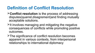 Conflict Resolution chapter One, Lesson One.pptx