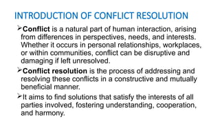 Conflict Resolution chapter One, Lesson One.pptx