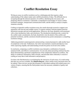 Conflict Resolution Essay.pdf