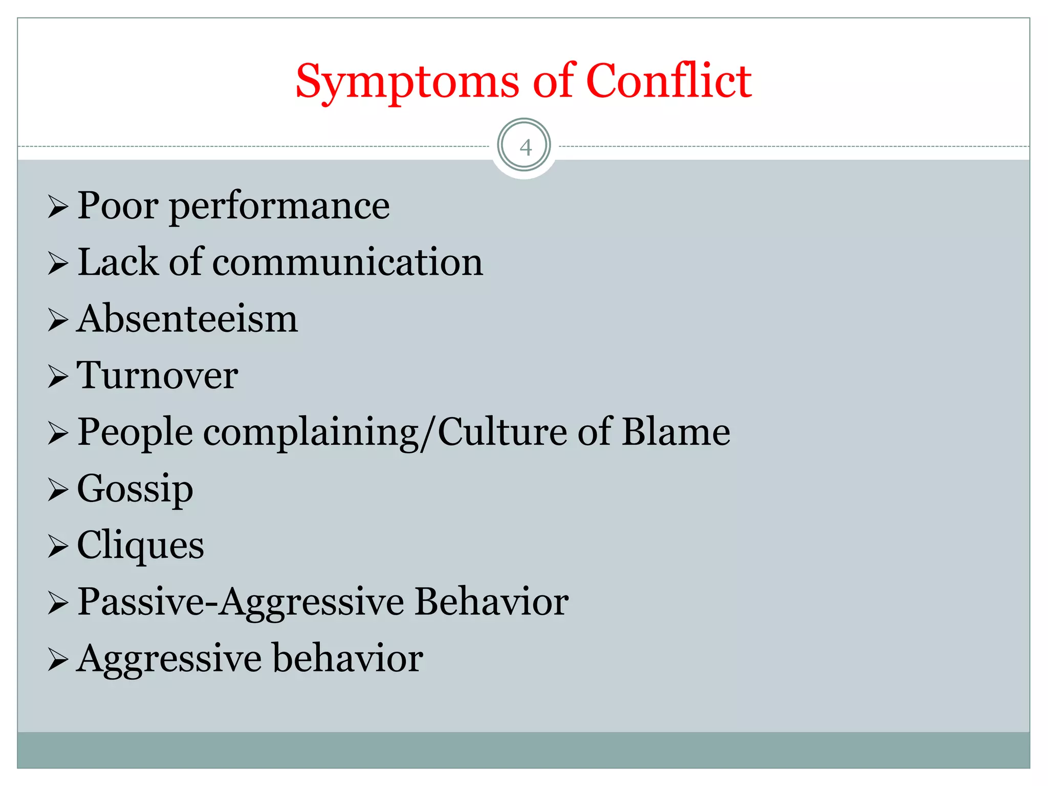 Recognizing, Responding and Resolving Conflict | PPTX