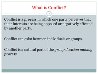 Recognizing, Responding and Resolving Conflict | PPTX