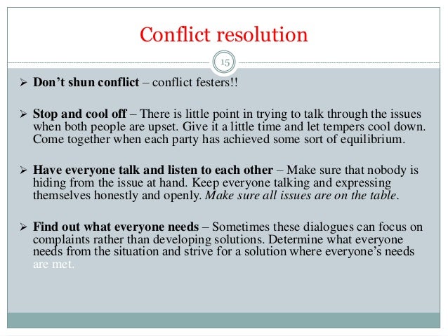 Recognizing, Responding and Resolving Conflict Recognizing, Responding and Resolving Conflict