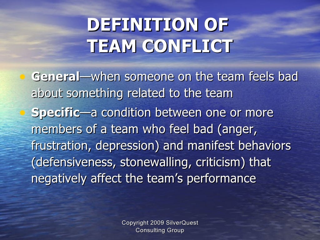 Conflict Resolution For Teams Conflict Resolution For Teams
