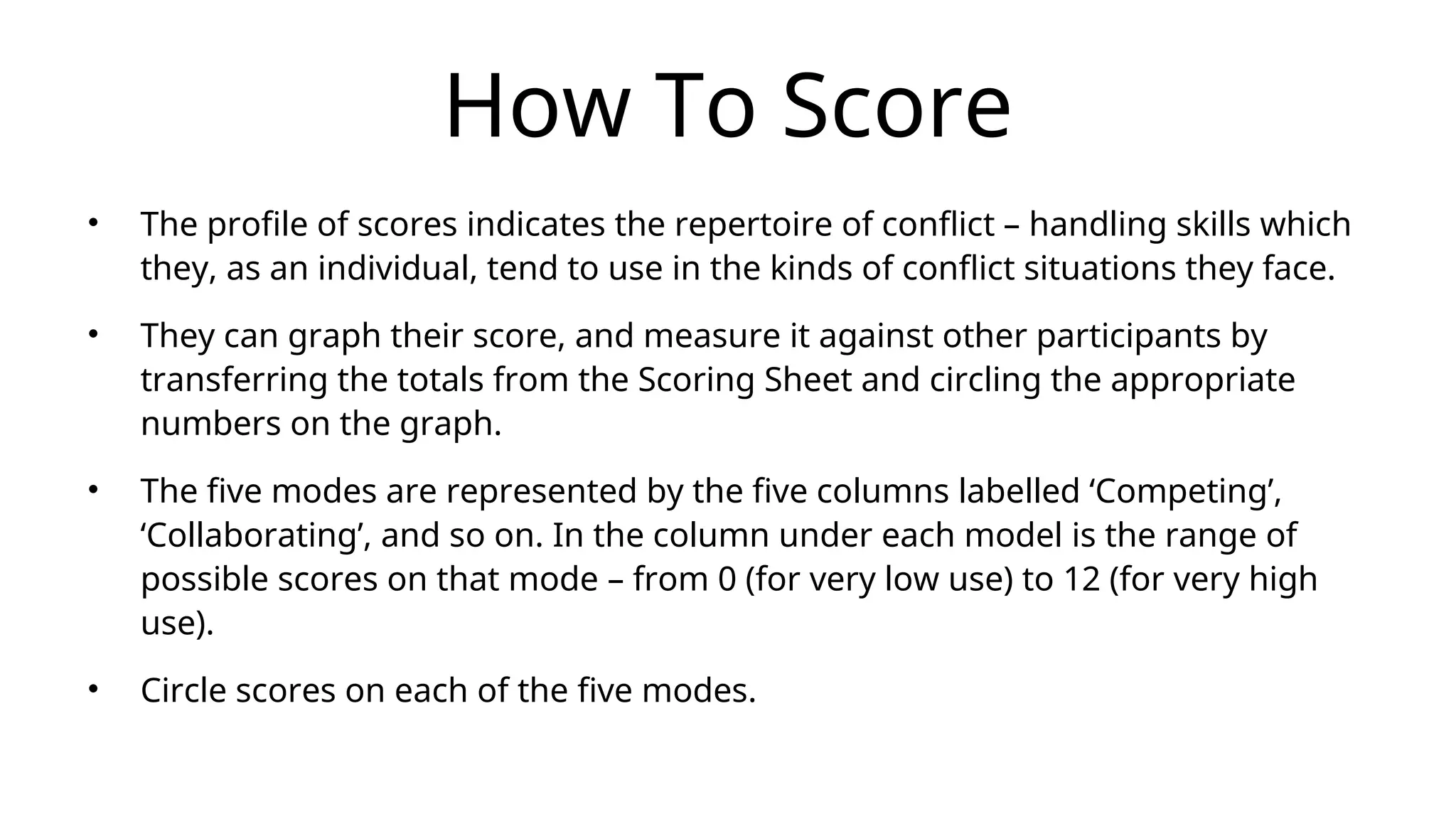 Conflict Resolution By using Thomas Killman Model.ppt