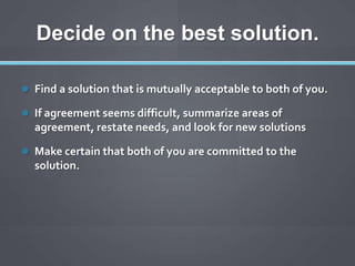Conflict resolution lesson | PPT