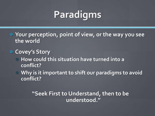 Conflict resolution lesson | PPT