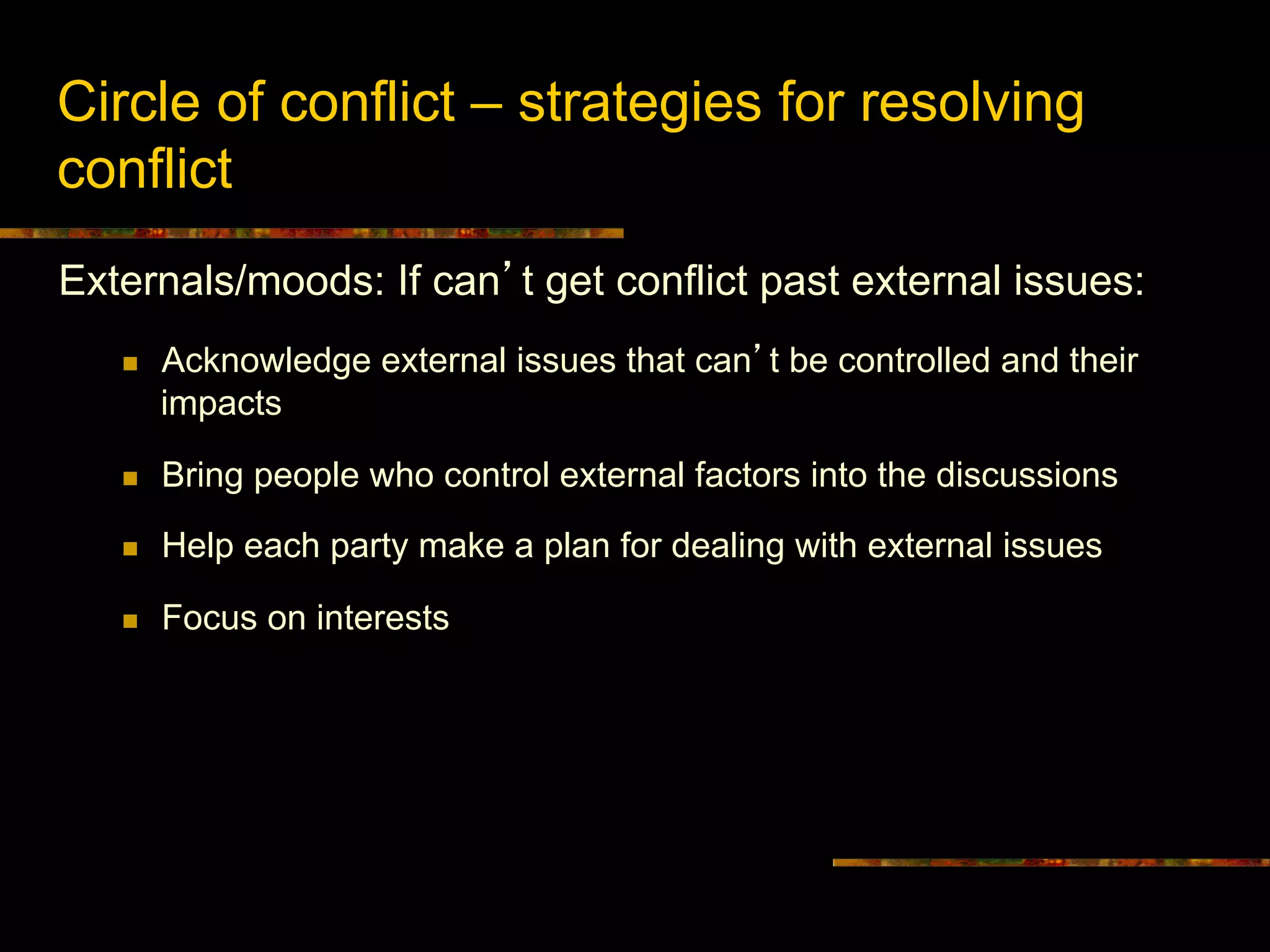Conflict Resolution: Practical Tools and Techniques | PDF