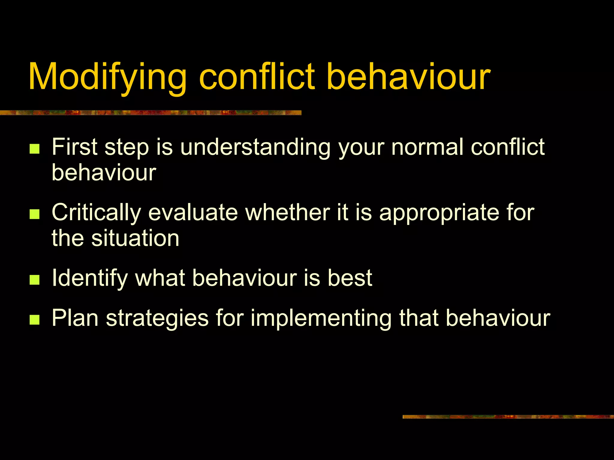 Conflict Resolution: Practical Tools and Techniques | PDF