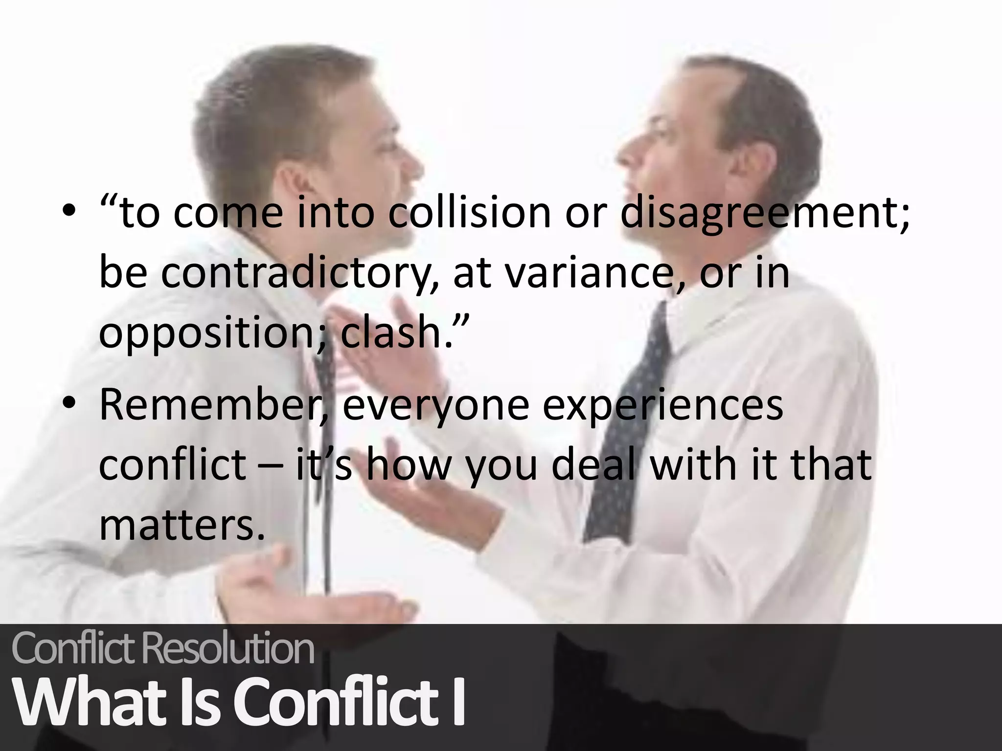 Conflict Resolution Samples 1 | PPTX