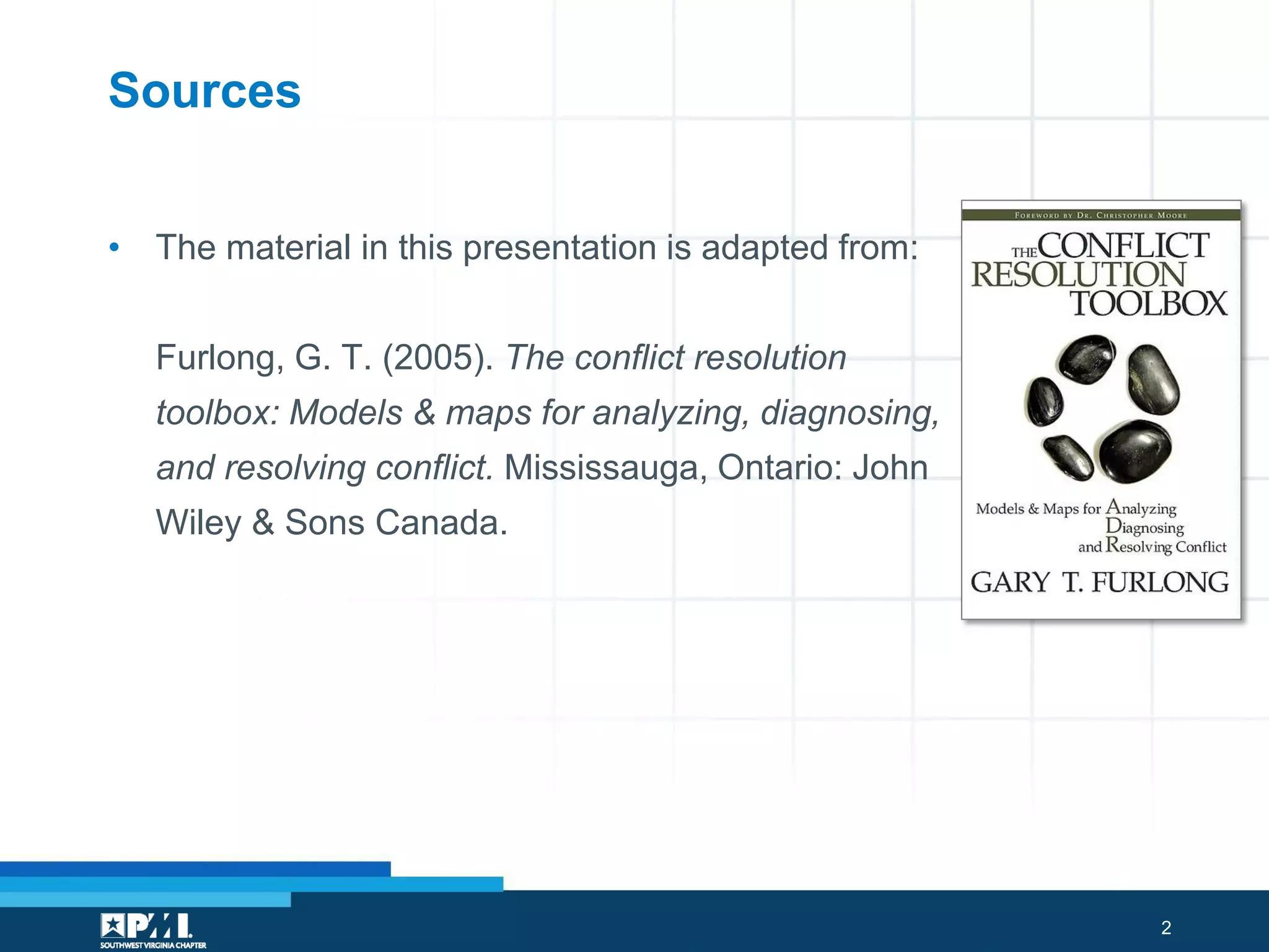 Conflict Resolution: Tools for Analyzing, Diagnosing, and Resolving ...