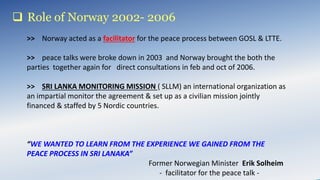 Conflict resolution strategies applied in sri lankan peace process | PPTX