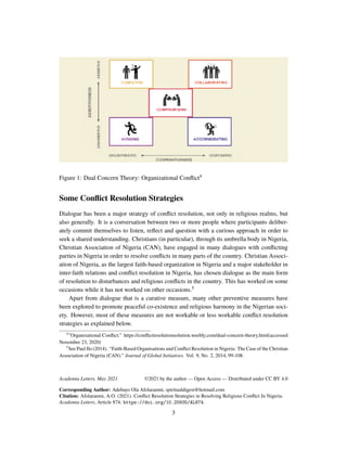 Conflict resolution strategies in resolving religious conflict in ...