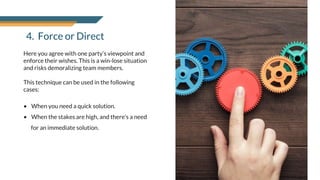 Conflict resolution techniques for the pmp certification exam | PPTX