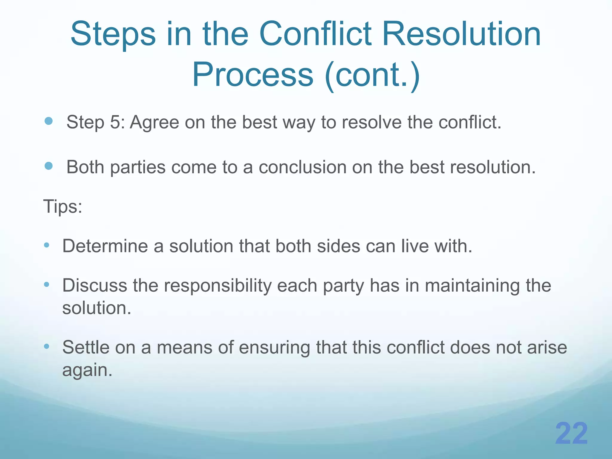 Conflict resolution training for supervisors | PPTX
