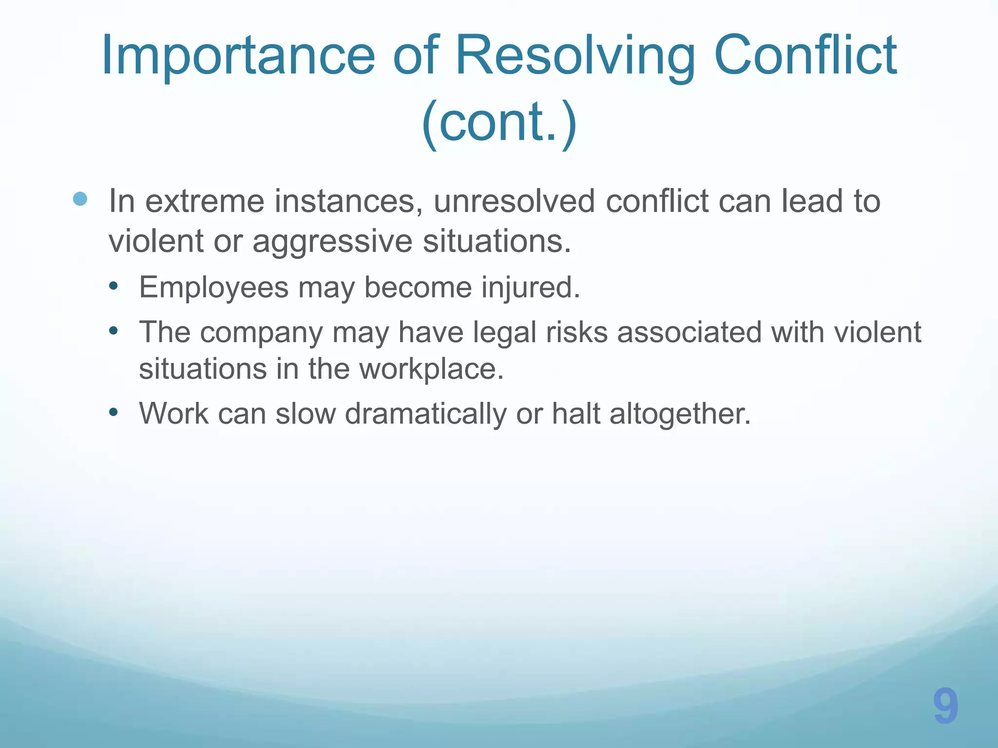 Conflict resolution training for supervisors | PPTX