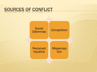 Conflicts (social psychology) | PPTX