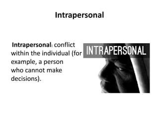 Intrapersonal Conflict Examples