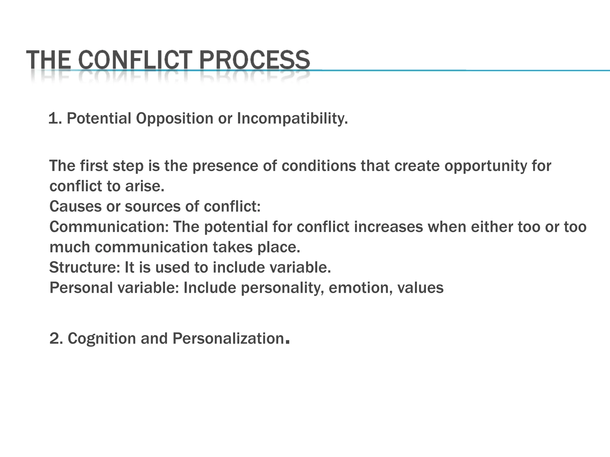 Conflicts and negotiation | PPT
