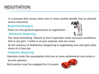 Conflicts and negotiation | PPT