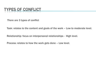 Conflicts and negotiation | PPT