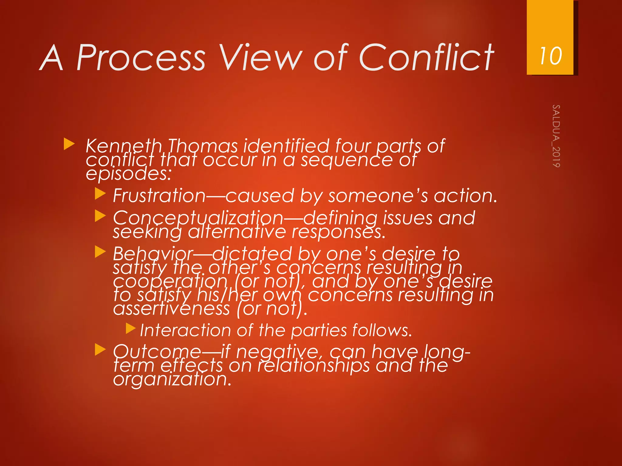 Conflicts in organizations | PPT