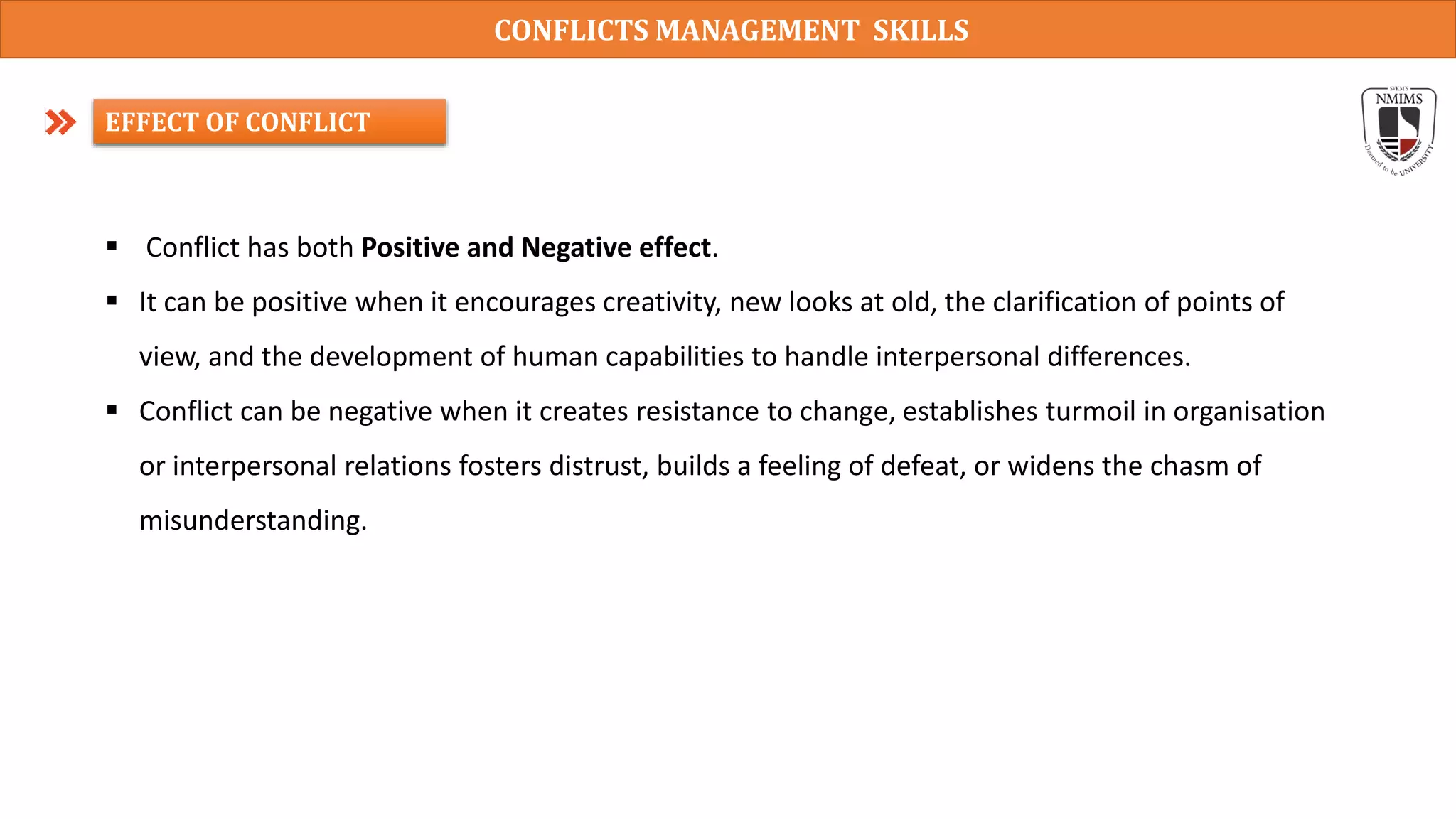 Conflicts Management Skills | PPTX