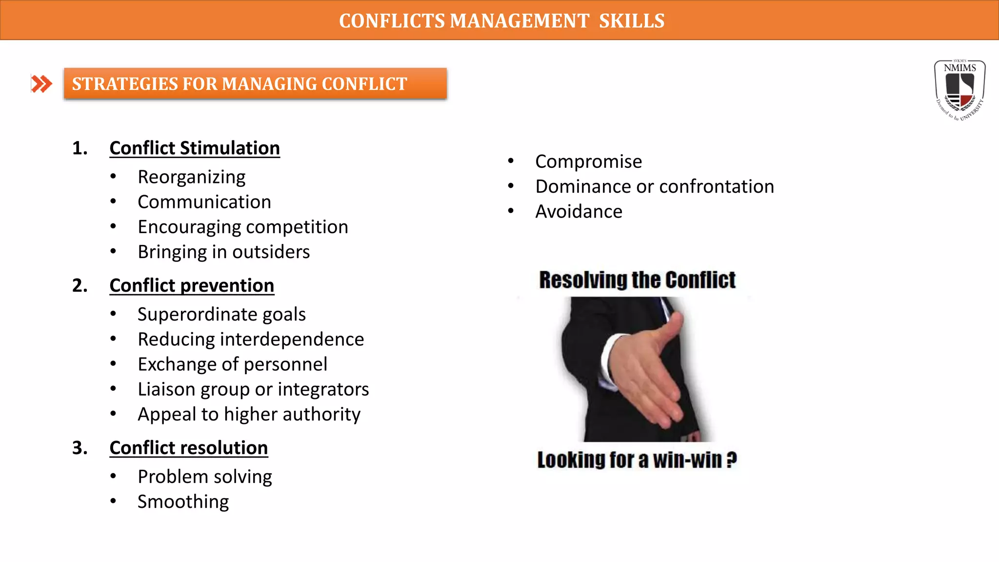 Conflicts Management Skills | PPTX