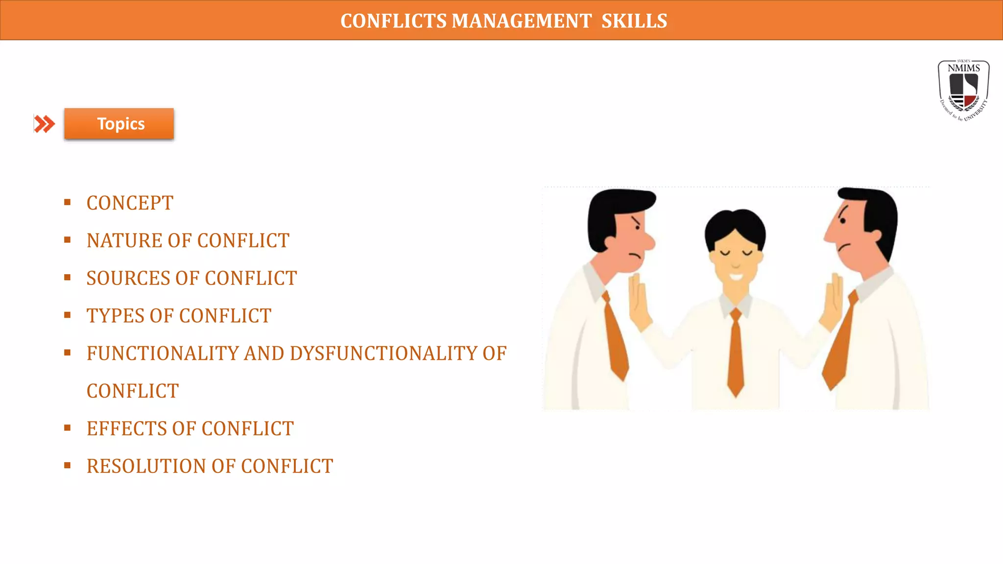 Conflicts Management Skills | PPTX
