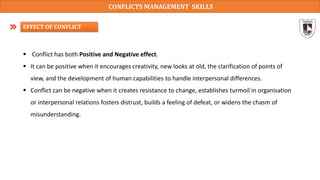Conflicts Management Skills | PPTX