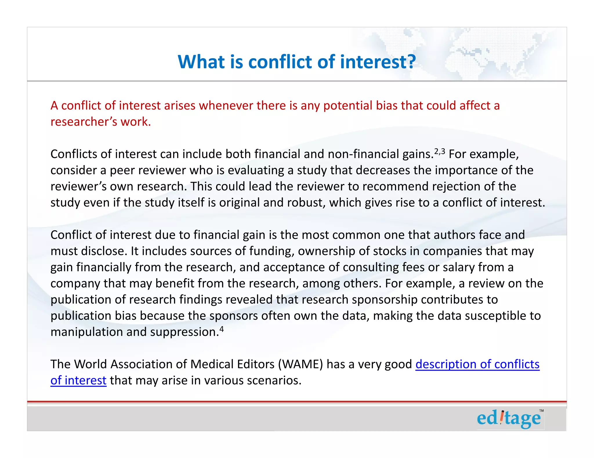 Conflicts of interest | PDF