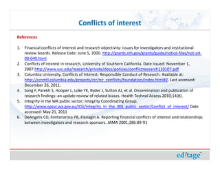Conflicts of interest | PDF
