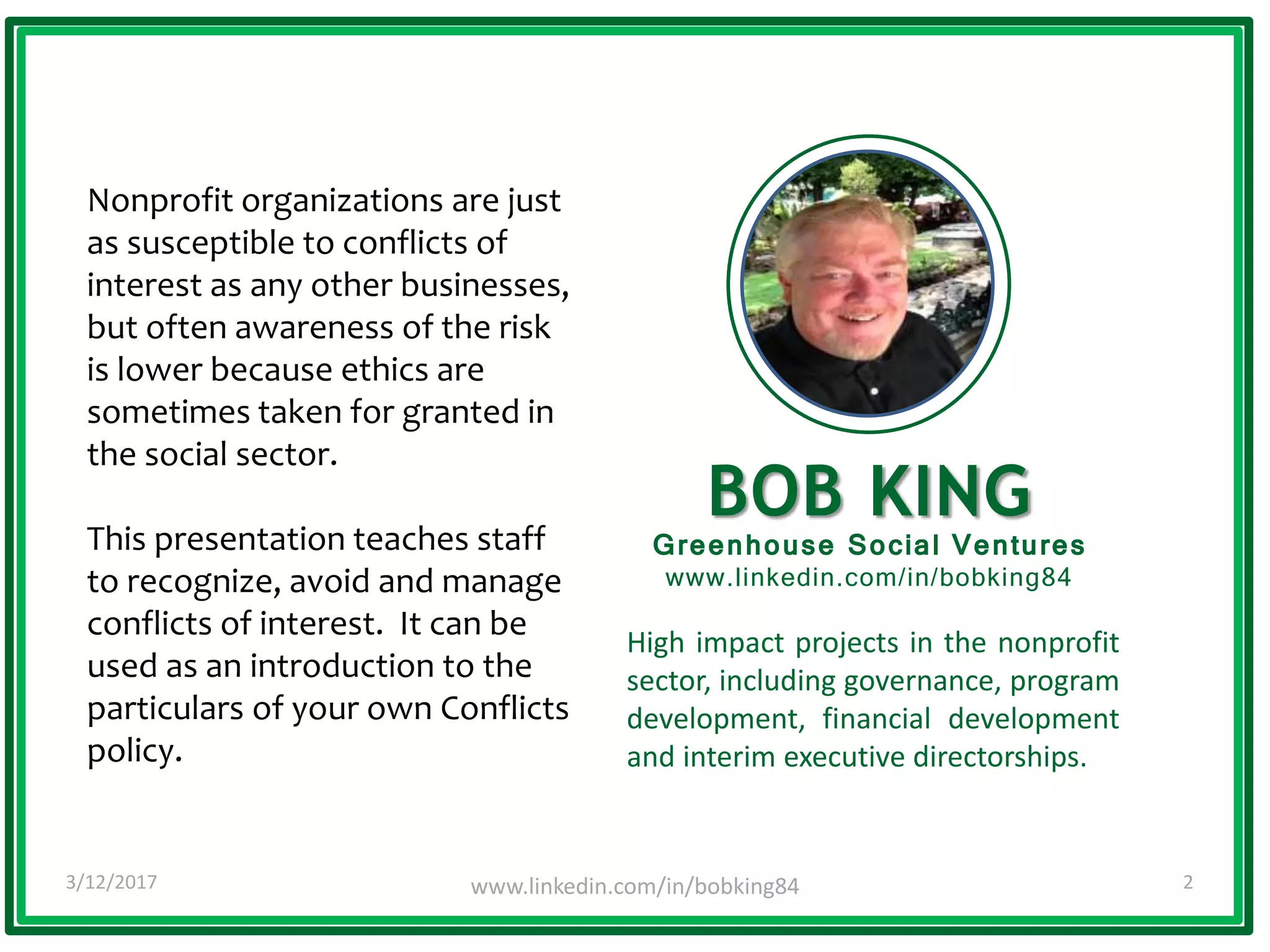 Conflicts of Interest | PPTX