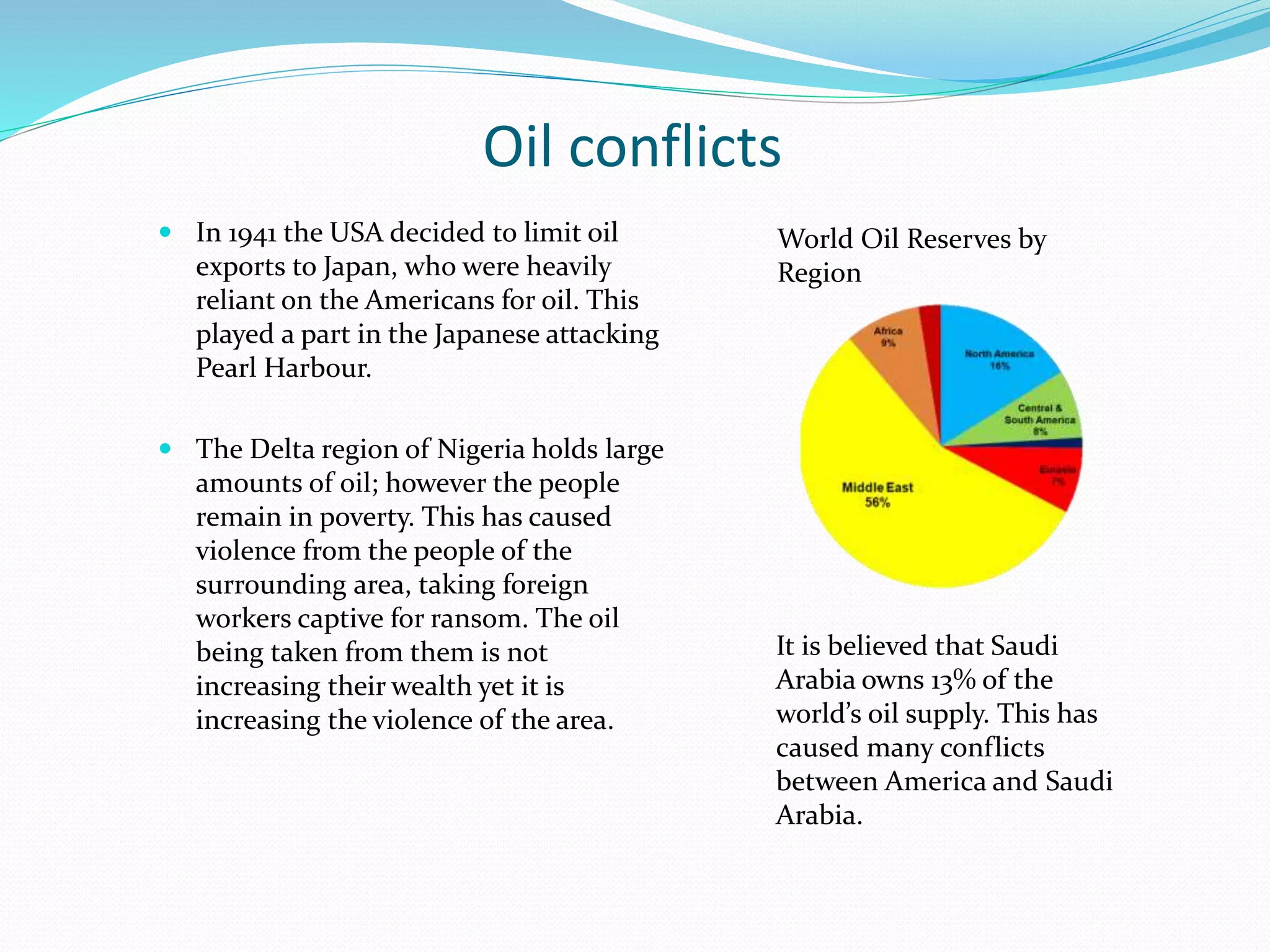Conflicts over resources | PPTX