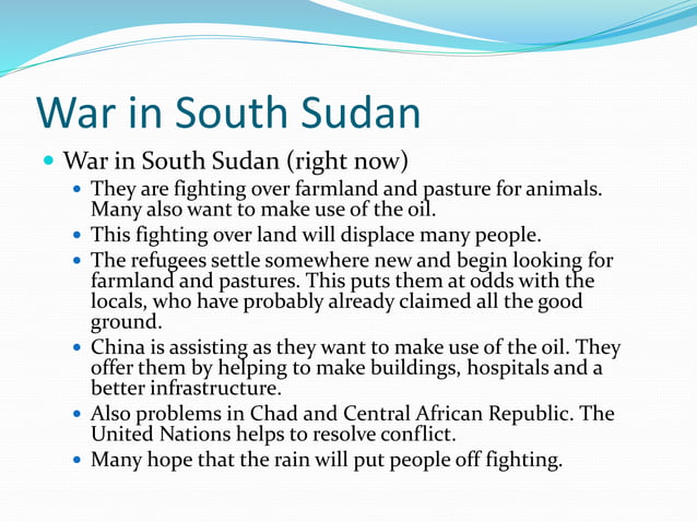 Conflicts over resources | PPTX | Geography | Science